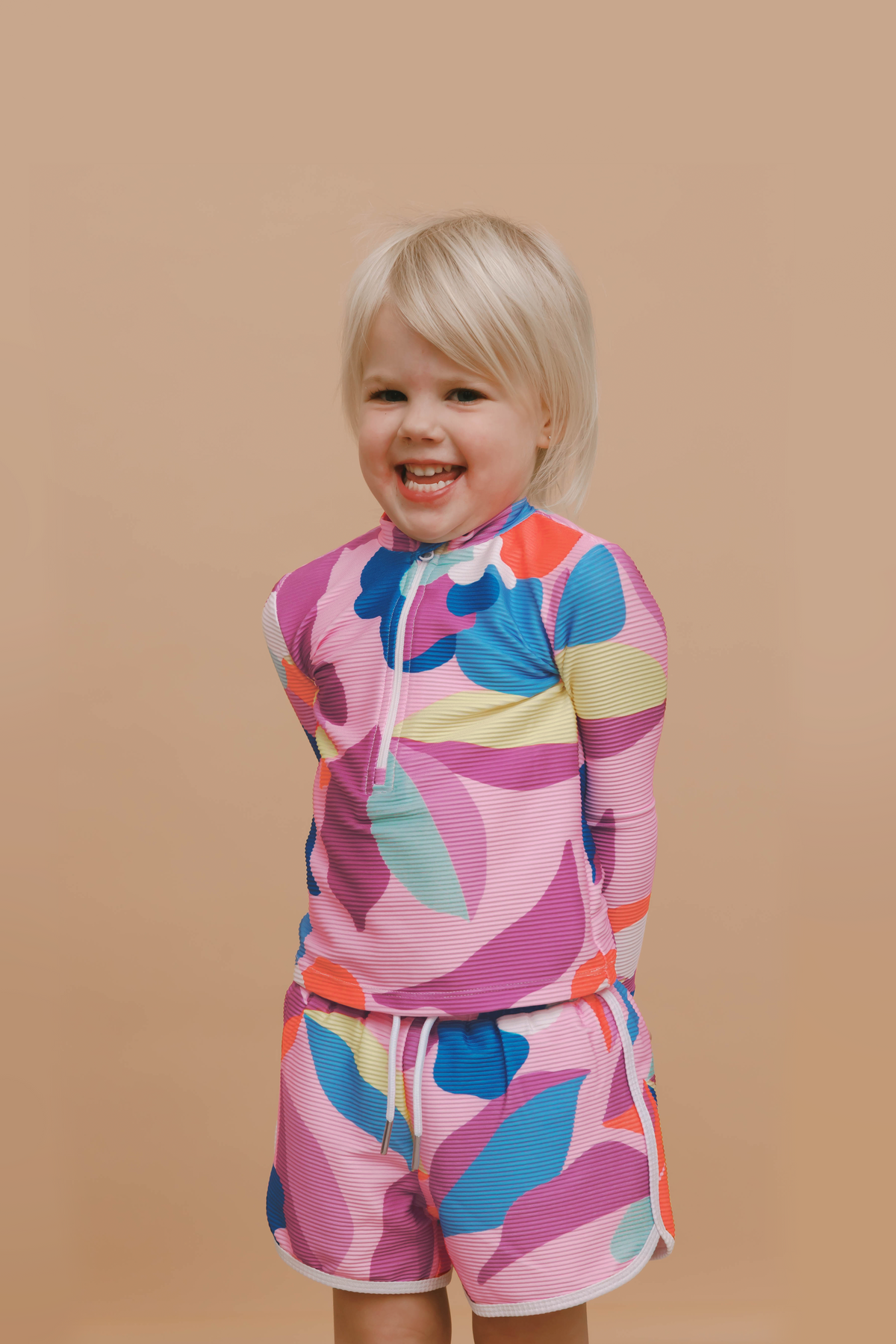 Imperfect - Children's Swim Short - The Positano – Honeysuckle Swim Company