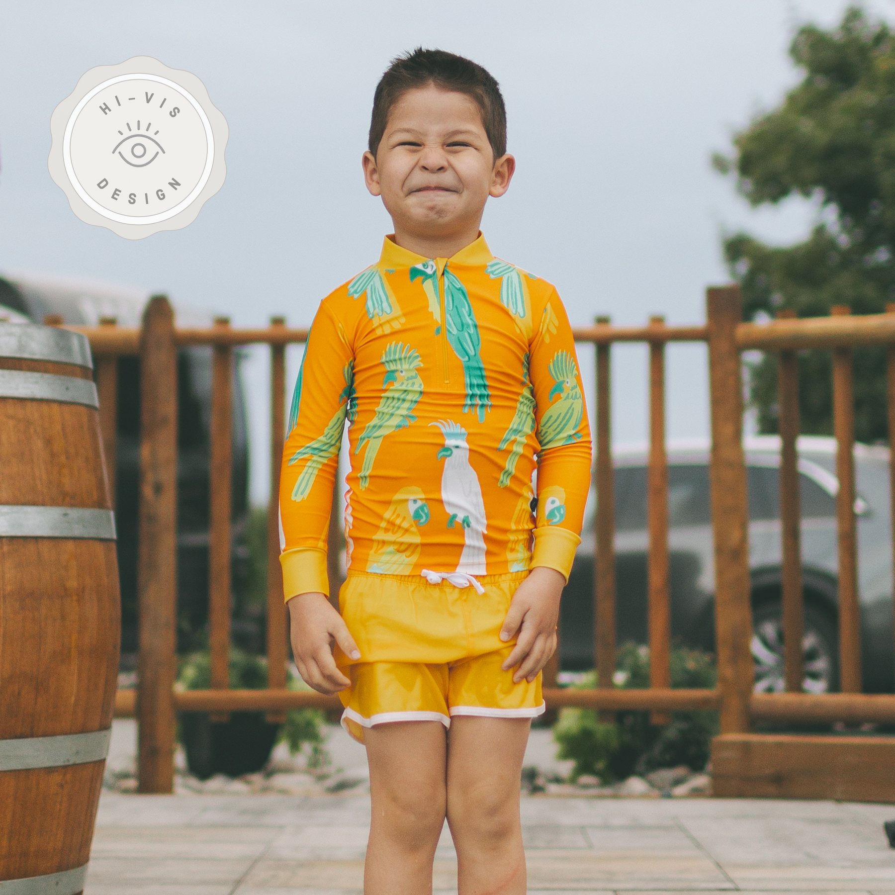 DEFECT - Rashguard Shirt - Parrotdise – Honeysuckle Swim Company